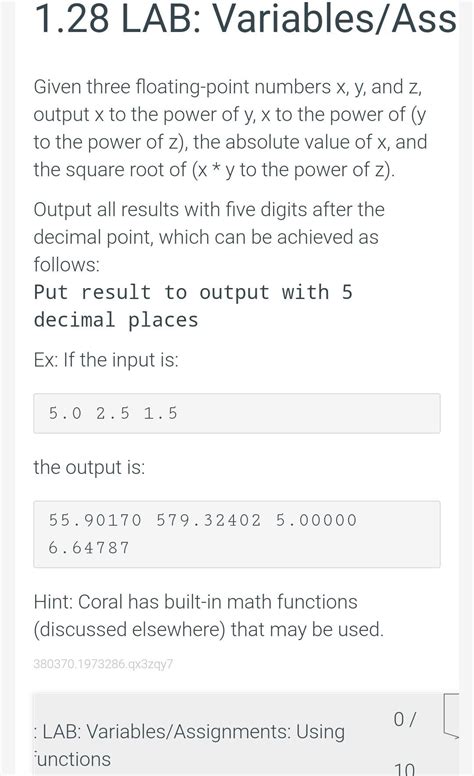 solved 1 25 lab introduction n write a program that