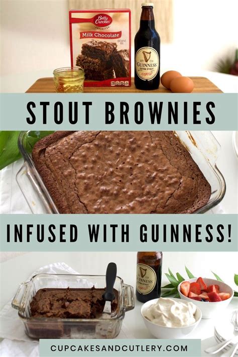 Guinness Brownies Recipe Alcoholic Desserts Desserts Boozy Desserts