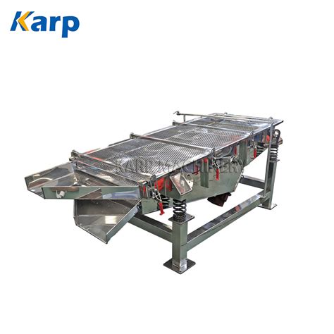 Food Additives Rectangle Vibratory Sieve Sifter Linear Vibrating