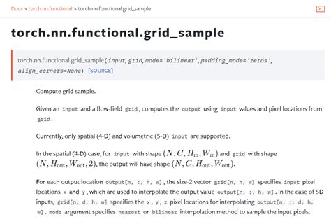 functional nn grid sample does not support the bicubic method for 5d tensor vision pytorch