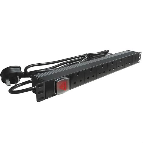 Buy Justop6 Way Rack Pdu 1u 19 Inch 13a Horizontal Power Distribution Unit With On Off Switch 1