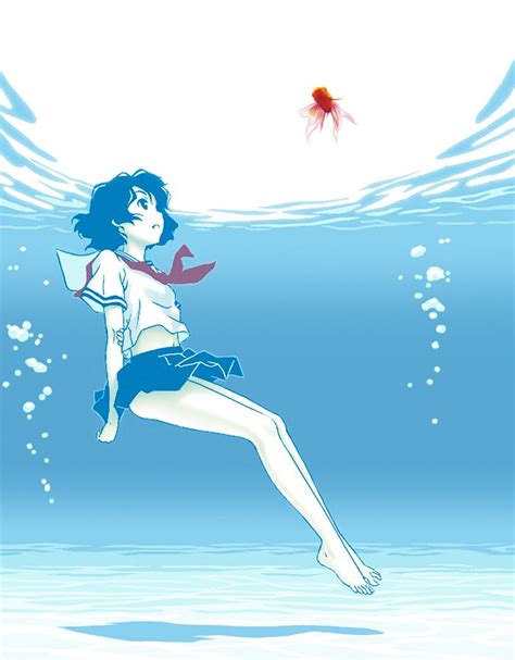 Girl Underwater Drawing At Margaret Cass Blog