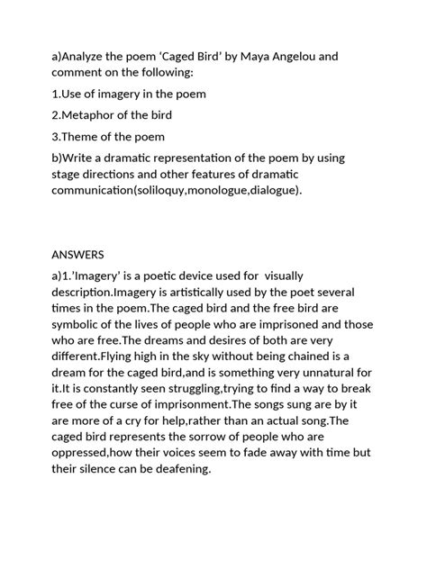 Eng Lang Assignment Pdf Poetry