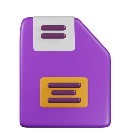 Save 3d Render Cute Icon Illustration Folder File Format 24485774 Png