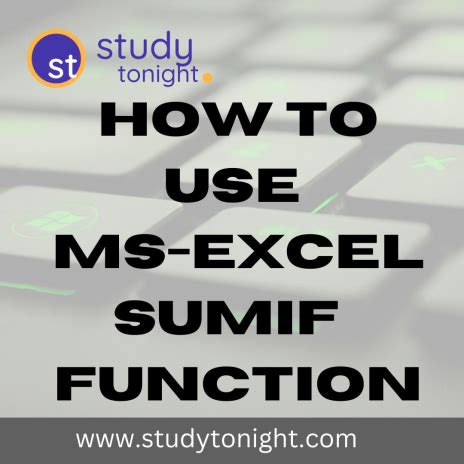 Mastering SUMIFS Excel A Complete Guide For Data Analysis 1AseCure