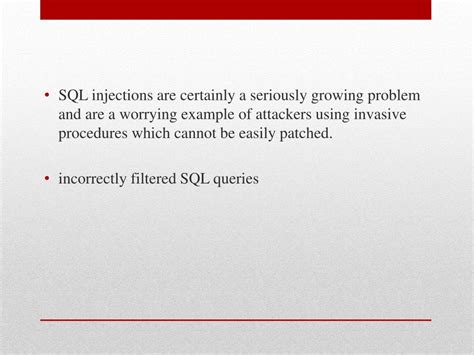 Ppt Sql Injections Powerpoint Presentation Free Download Id 3945920