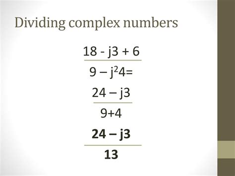 PPT Complex Numbers PowerPoint Presentation Free Download ID 2103997
