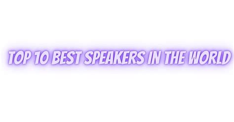 Top 10 Best Speakers In The World All For Turntables
