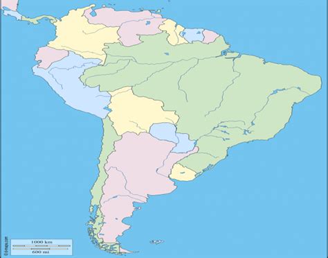 სამხრეთ ამერიკის პოლიტიკური რუკა Quiz