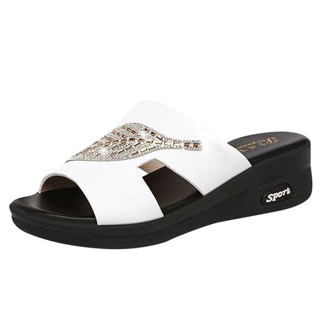 Pmuybhf Wedge Sandals For Women Light Blue Summer Sandals Women Soft Sole Sandals Women Shoes