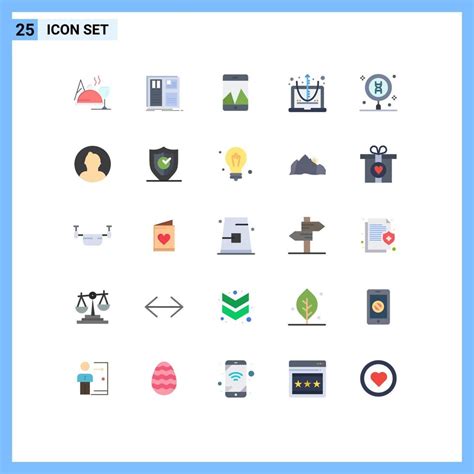 User Interface Pack Of 25 Basic Flat Colors Of Dna Equation Ui