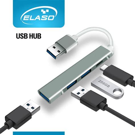 Usb Hub With Usb Ports Usb C Otg Adapter Multi Splitter For Mobile Pc Laptop Mac Pro Air