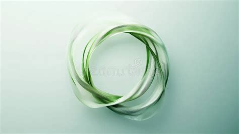 Circular Recycling Loop Design Symbolizes Sustainable Consumption With