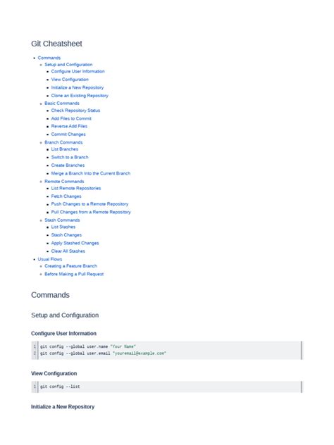 Ci Git Cheatsheet 160724 201613 Pdf Computing Software