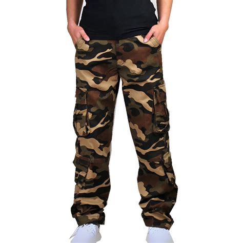 Brnmxoke Baggy Camo Pants Men Outdoor Military Army Cargo Pants Stretch