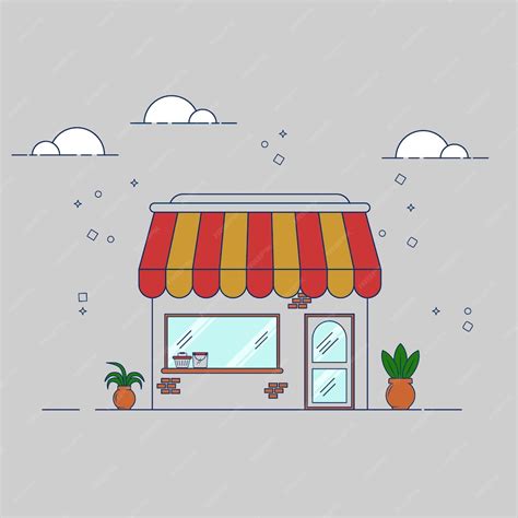 Premium Vector A Modern And Flat Illustrations Design Of Shop