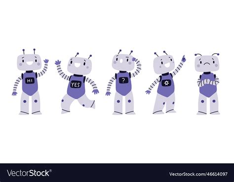 Robot Mascot Android Digital Assistant Royalty Free Vector