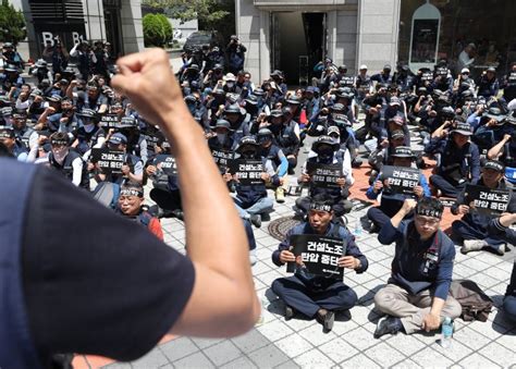 노숙집회 건설노조 집행부 경찰 출석 내달 12일로 연기 파이낸셜뉴스