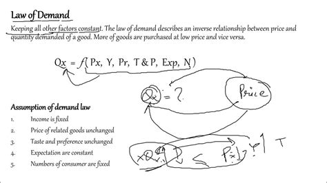 Law Of Demand Determinants Of Demand Exception Of Demand Shifts