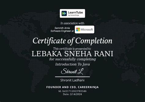 L Sneha Rani On Linkedin My First Certificate On Java