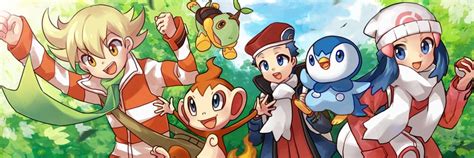 Dawn Piplup Lucas Barry Turtwig And More Pokemon And More Drawn By Blackspade Danbooru
