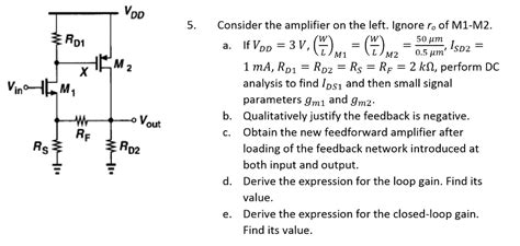 Values For Vth UpCox And UnCox Were Not Given Chegg