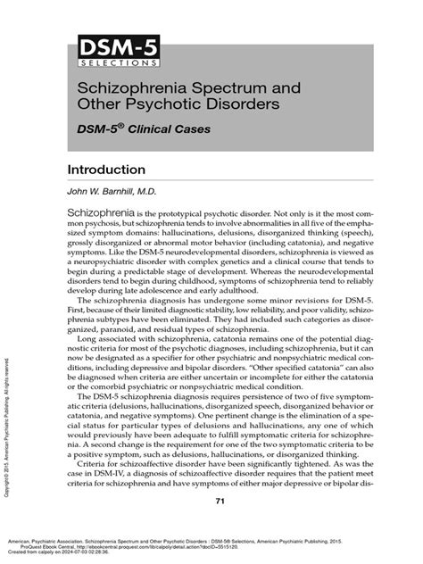 Dsm 5 Clinical Cases Schizophrenia And Other Psychotic Disorders