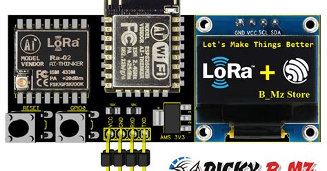 Komunikasi LORA RA 02 Menggunakan ESP8266 Lora Gateway Dengan Display