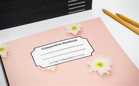 Composition Notebook College Ruled Notebook 120 Pages Aesthetic Notebook Cute Composition