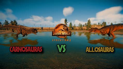 Carno Vs Allo Jurassic World Evolution 2 Youtube