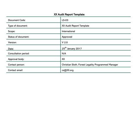 50 Free Audit Report Templates Format Internal External
