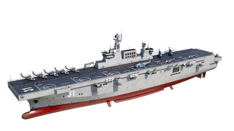 3d Chinese Navy Type 075 Amphibious Assault Ship Model Turbosquid 2400020