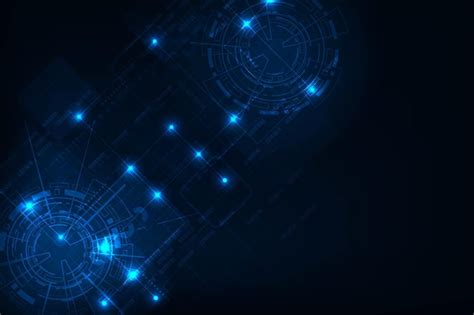 Premium Vector Vector Abstract Futuristic Technology Modern With Blue Light Background