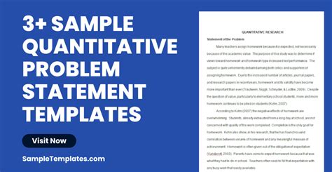 Free 3 Quantitative Problem Statement Samples In Pdf Doc