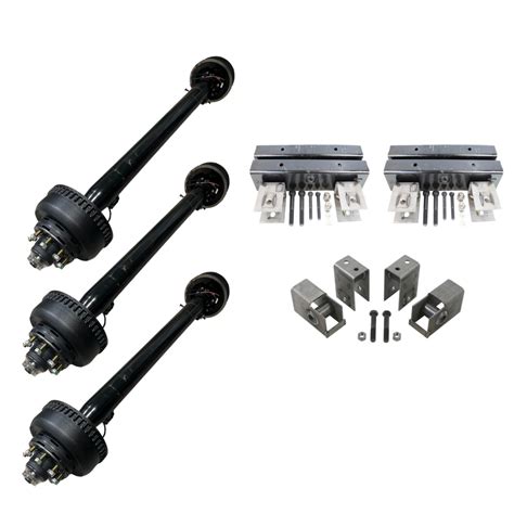 Premium 10 000 Lb Triple Axle Trailer Kit 30k Capacity Heavy Duty