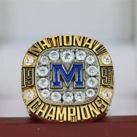 1997 Michigan Wolverines National Championship Ring Replica With Custom