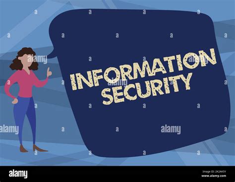 Handwriting Text Information Security Word Written On Being Protected