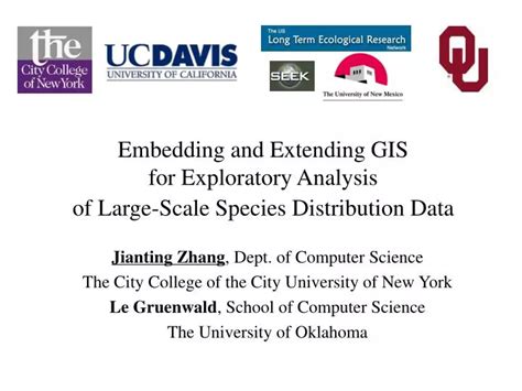 Ppt Embedding And Extending Gis For Exploratory Analysis Of Large Scale Species Distribution