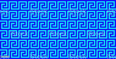 로얄 블루와 청록색의 매끄러운 구불 한 패턴 그리스 키 패턴 배경 그릭 키 패턴에 대한 스톡 벡터 아트 및 기타 이미지 그릭 키 패턴 프레임 감청색 Istock