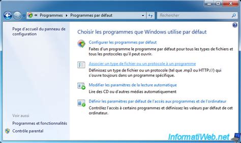 Configure The Programs To Use By Default For Specific File Types Andor Protocols On Windows 7