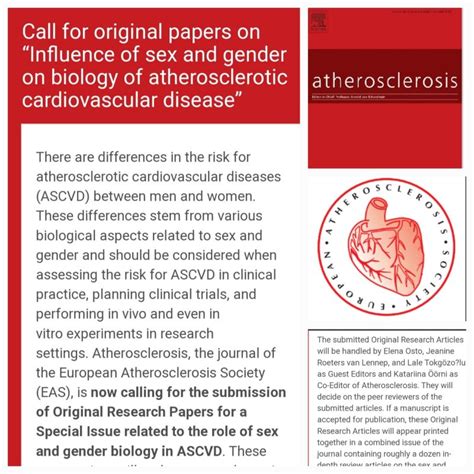 Atherosclerosis Sex Gender Atheosclerotic Sex Gender