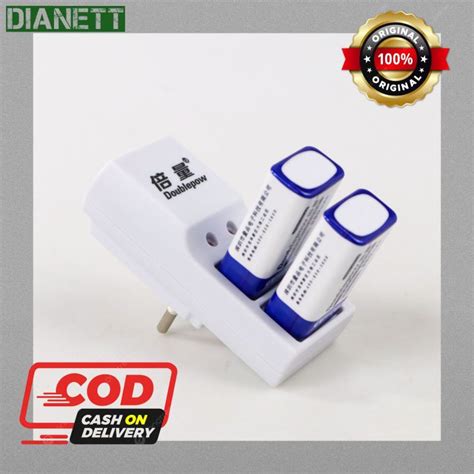 Charger Baterai Kotak V Baterai Kotak V Rechargeable Lazada Indonesia