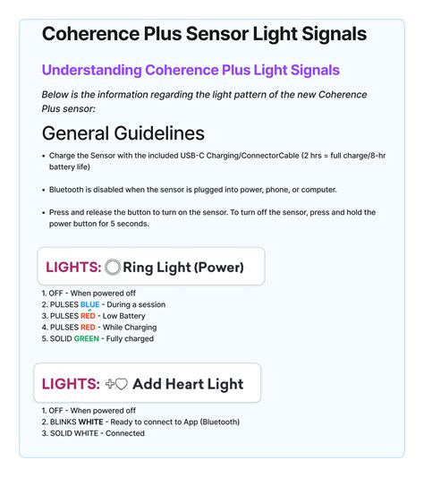 Coherence Plus Sensor Light Signals Heartmath Help