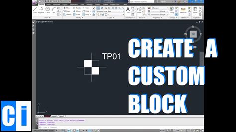 Autocad How To Create A Block Custom Block Tutorial Youtube