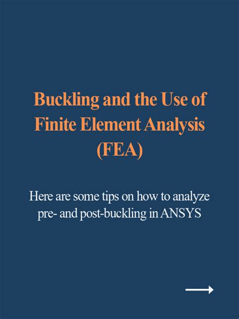 Buckling And The Use Of Finite Element Analysis Pdf Buckling