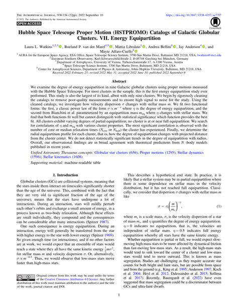 Pdf Hubble Space Telescope Proper Motion Hstpromo Catalogs Of