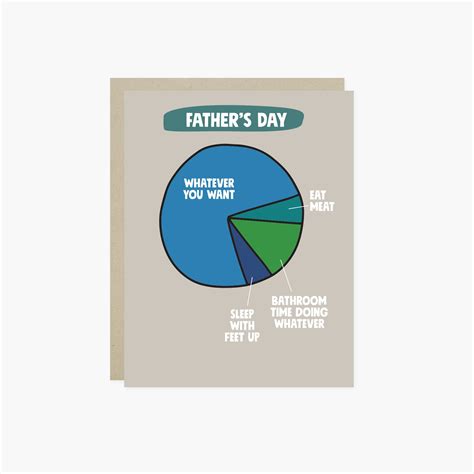 Pie Chart Fathers Day Card Barone And Co
