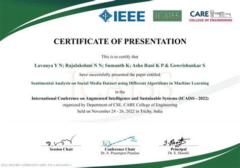Sumanth K On Linkedin Sentimentanalysis Machinelearning Ieeeconference
