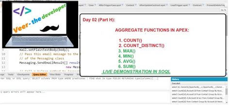Prashant Veer Singh☁⚡ On Linkedin Apex Aggregate Functions Soql