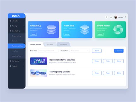 heimaux dribbble dashboard design template software ui design ui